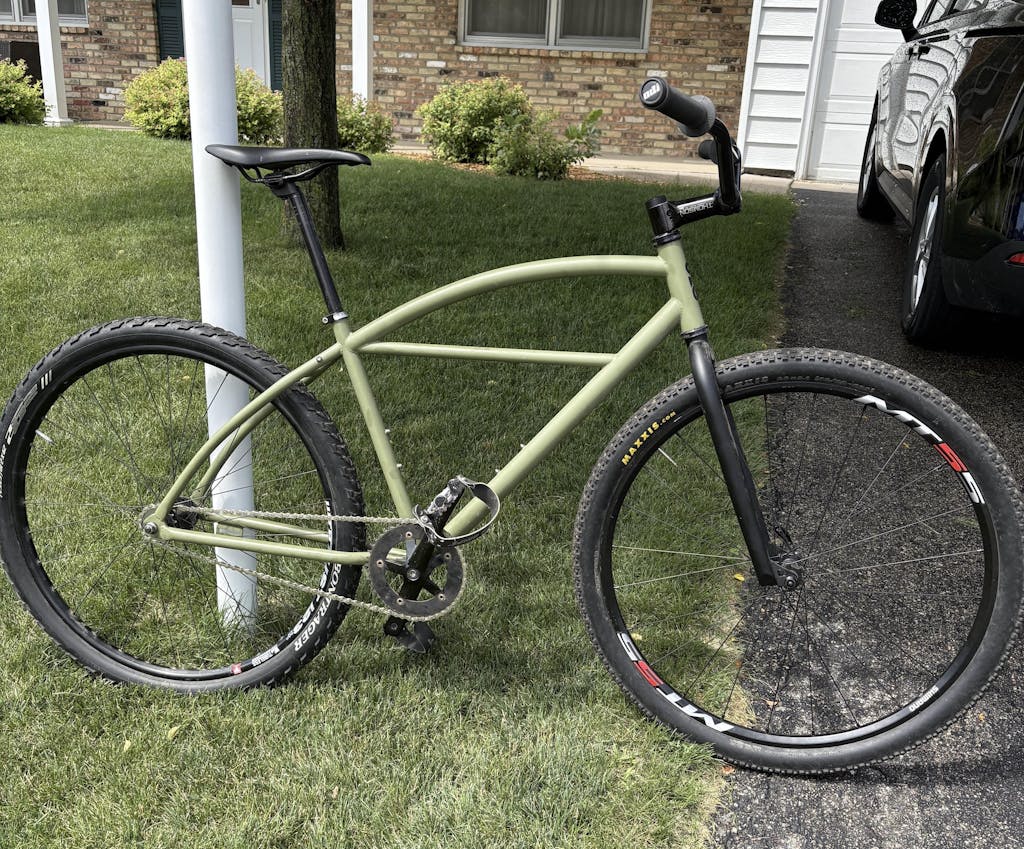 Klunker - Frame Set - Matte Olive & Black | State Bicycle Co.