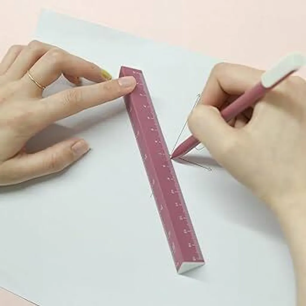 Double Scale Ruler & Pen - Red – Stationery Pal