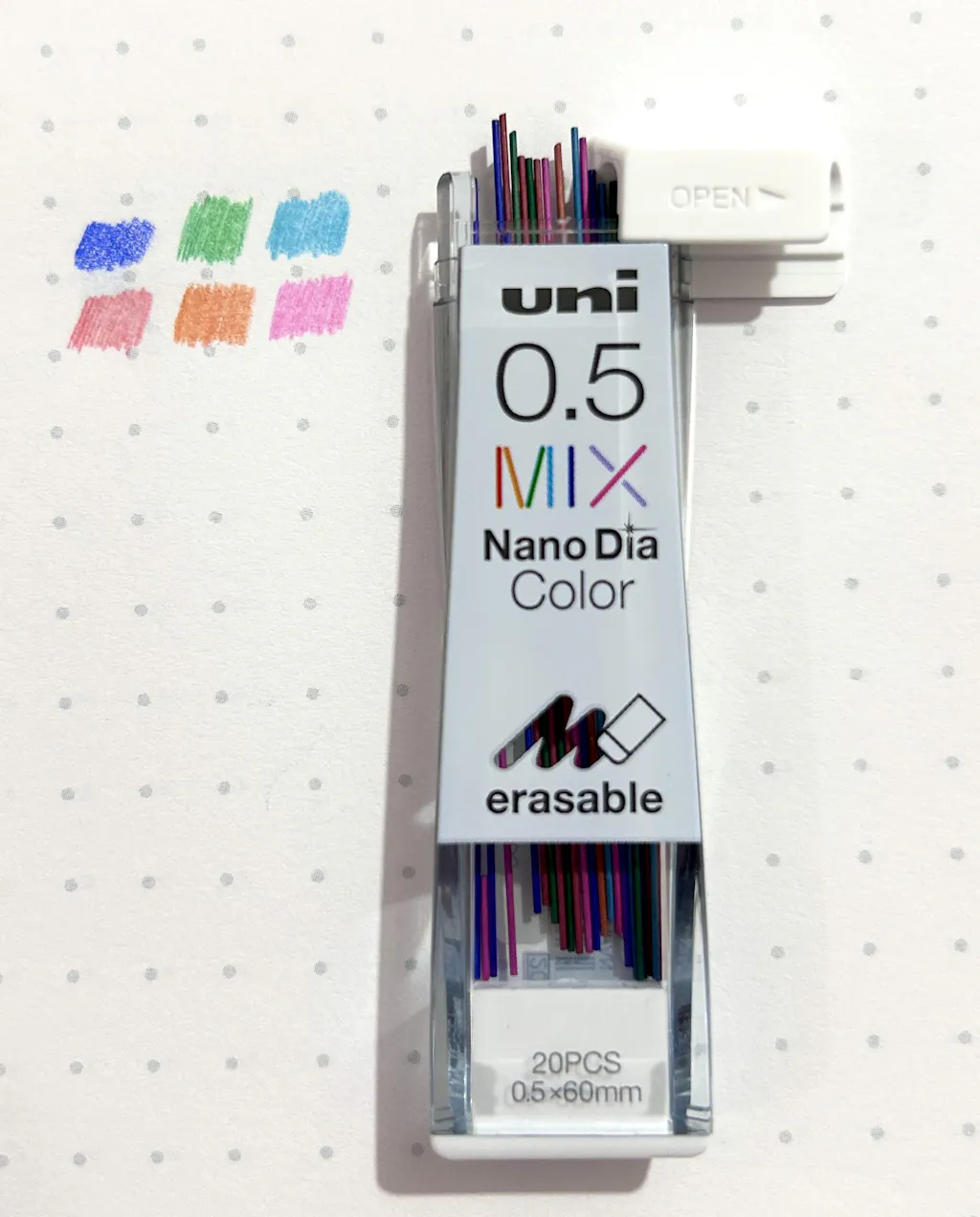 Uni Mechanical Pencil Lead Refill Nano Dia Color - 0.5 mm – Stationery Pal