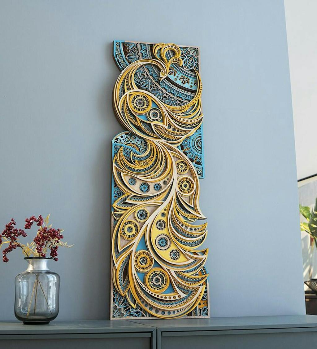 Phoenix Perch Wood Wall Artwork - STEREOWOOD