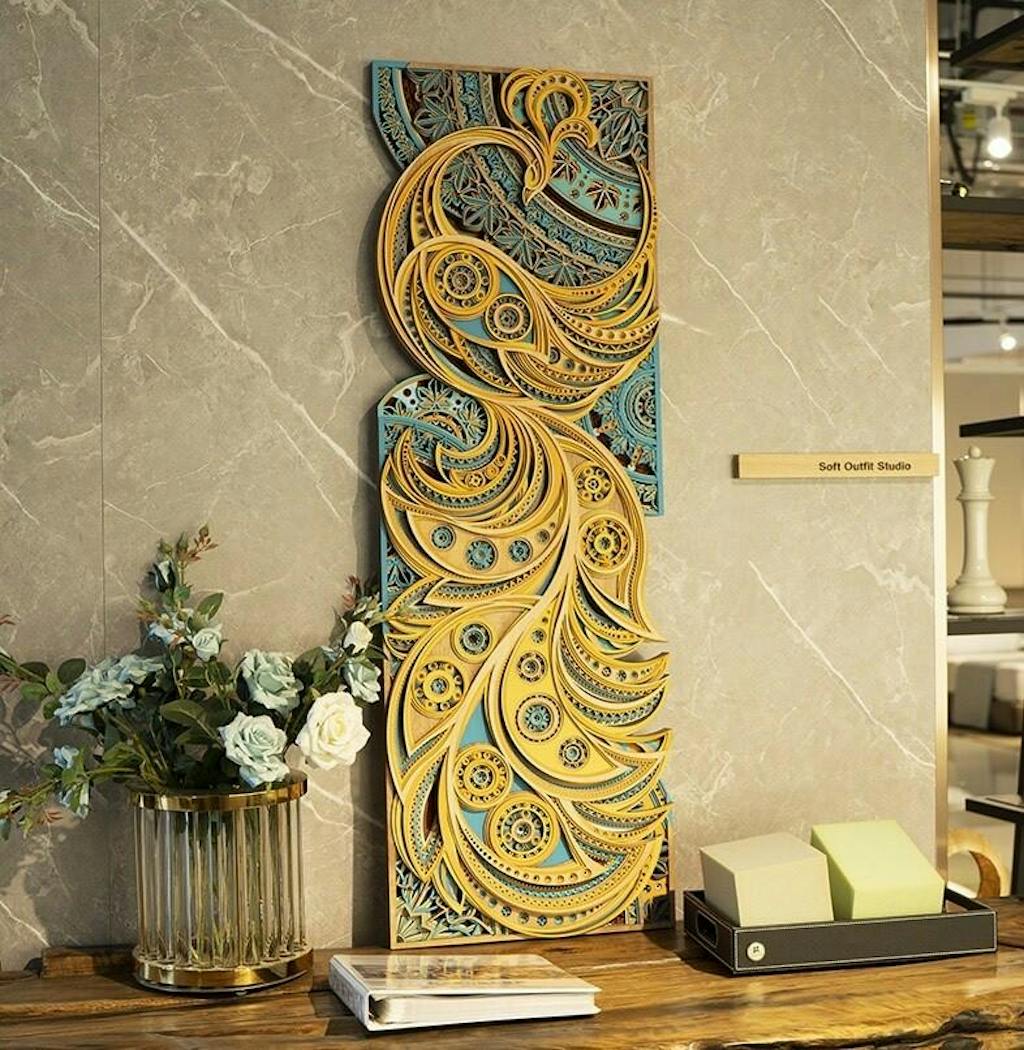 Phoenix Perch Wood Wall Artwork - STEREOWOOD