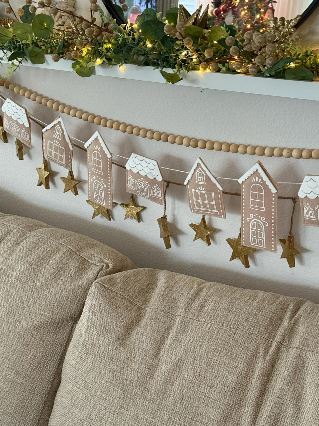 Puffy Gingerbread Banner - Stesha Party - banner garland, christmas ...