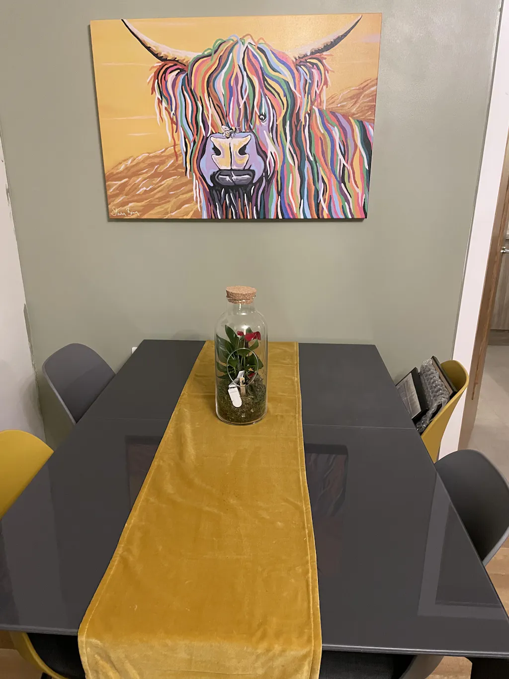 Gordon McCoo Highland Cow Canvas | Steven Brown Art