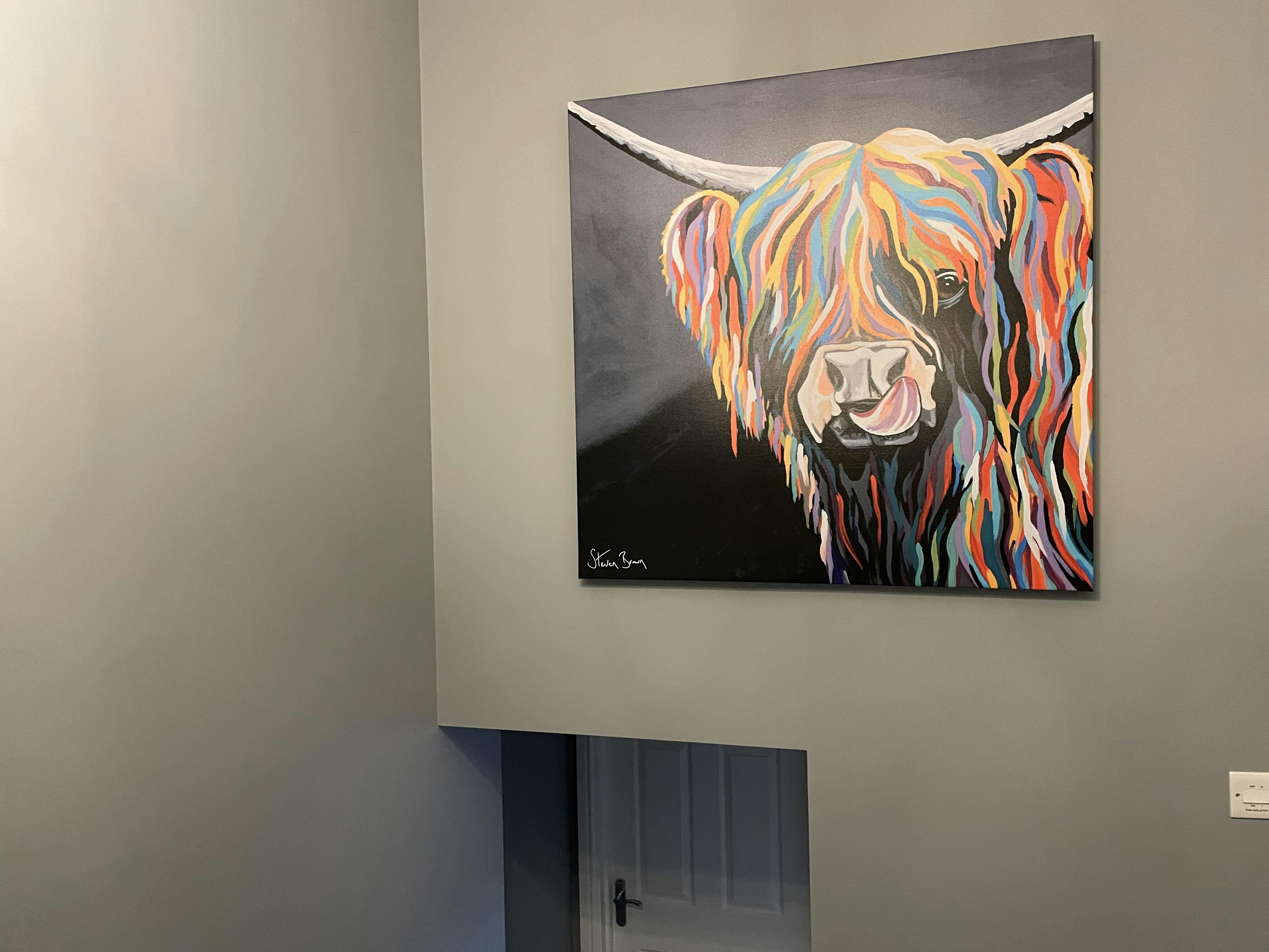 Emily McCoo Highland Cow Canvas | Steven Brown Art