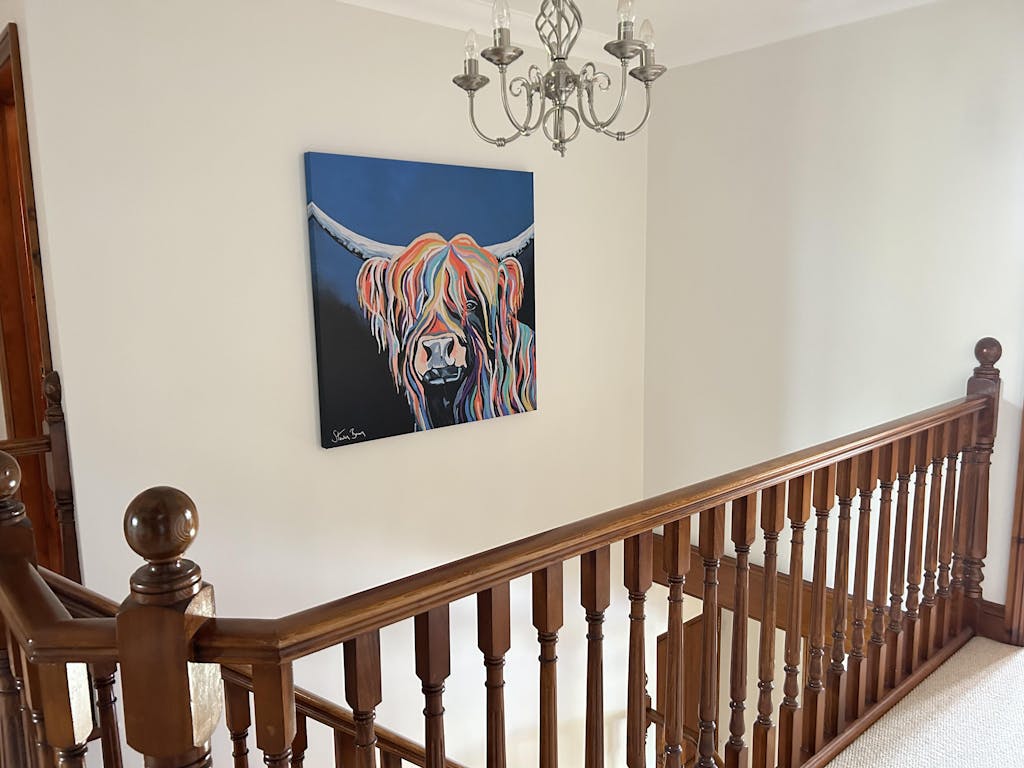 Harris McCoo Highland Cow Wall Canvas | Steven Brown Art