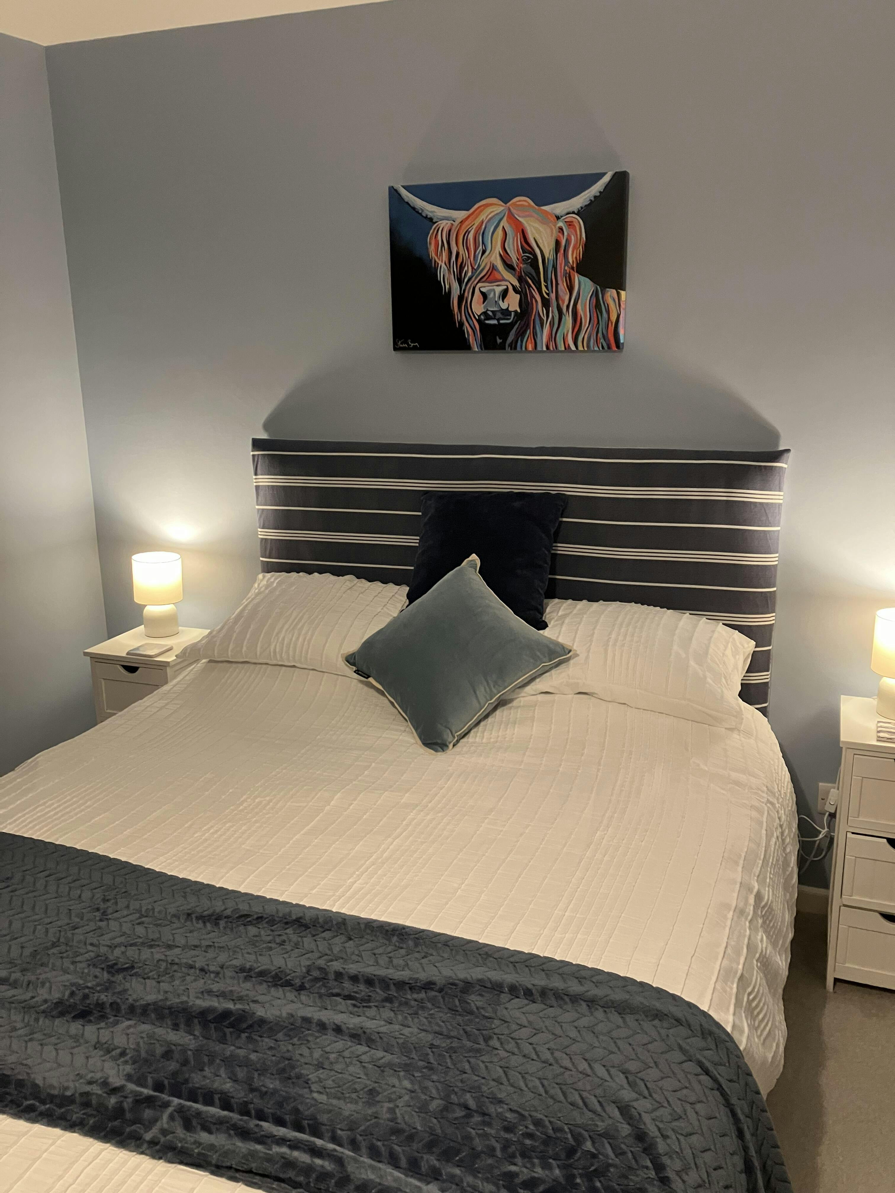 Harris McCoo Highland Cow Wall Canvas | Steven Brown Art