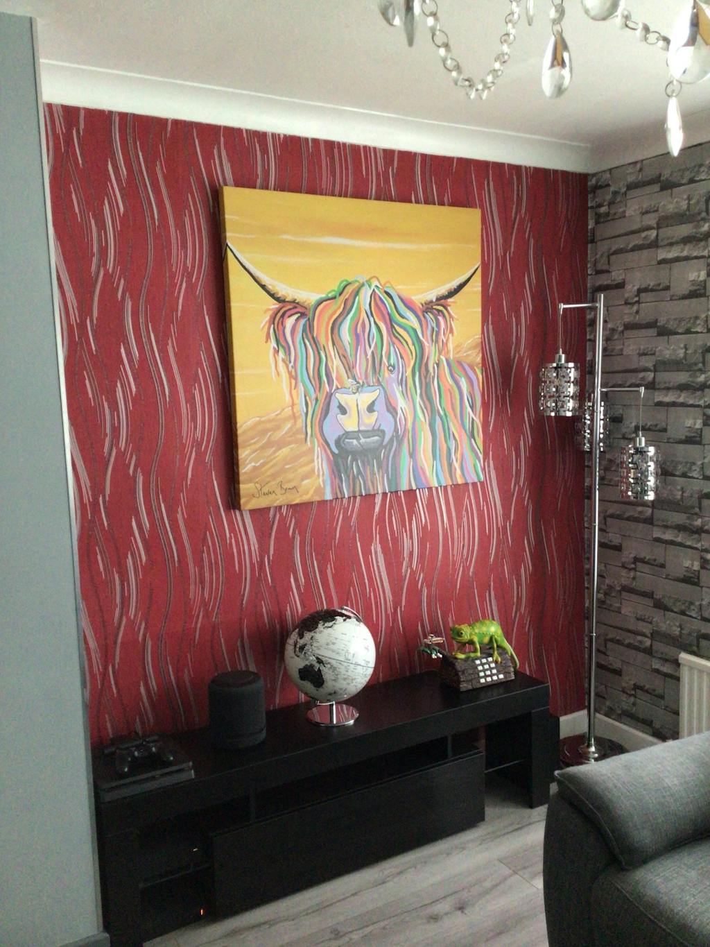 Gordon McCoo Highland Cow Canvas | Steven Brown Art