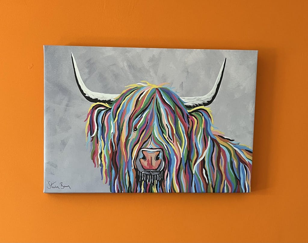 Emily McCoo Highland Cow Canvas | Steven Brown Art