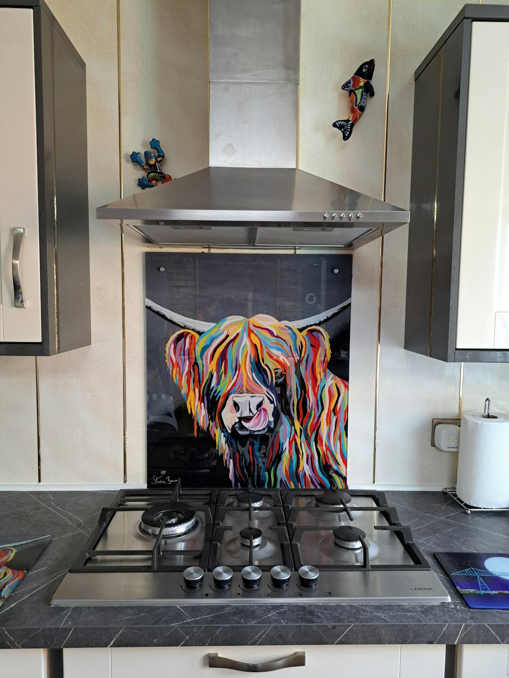 Heather McCoo Highland Cow Splashback | Steven Brown Art