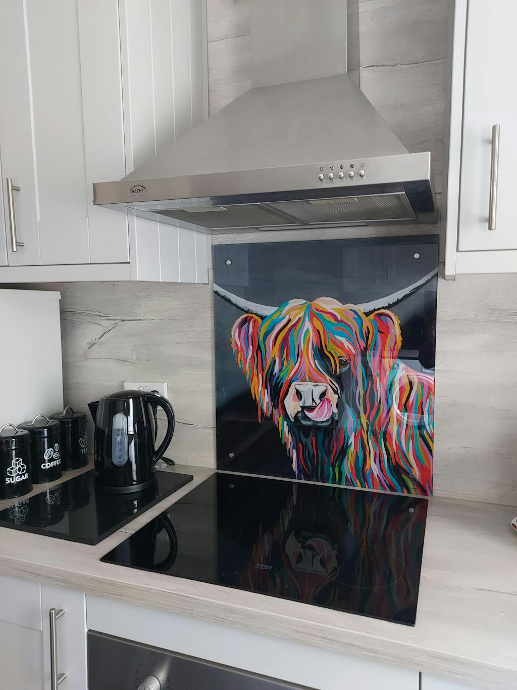 Heather McCoo Highland Cow Splashback | Steven Brown Art