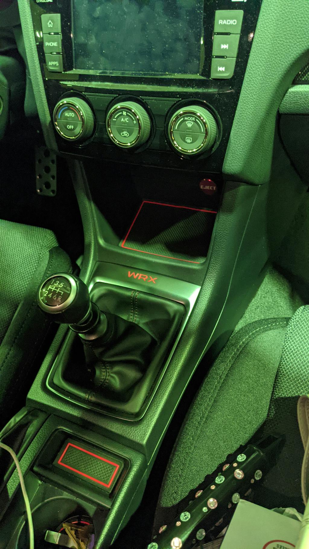 "WRX" Shifter Trim Logo Inlay fits 2015-2021 WRX | StickerFab