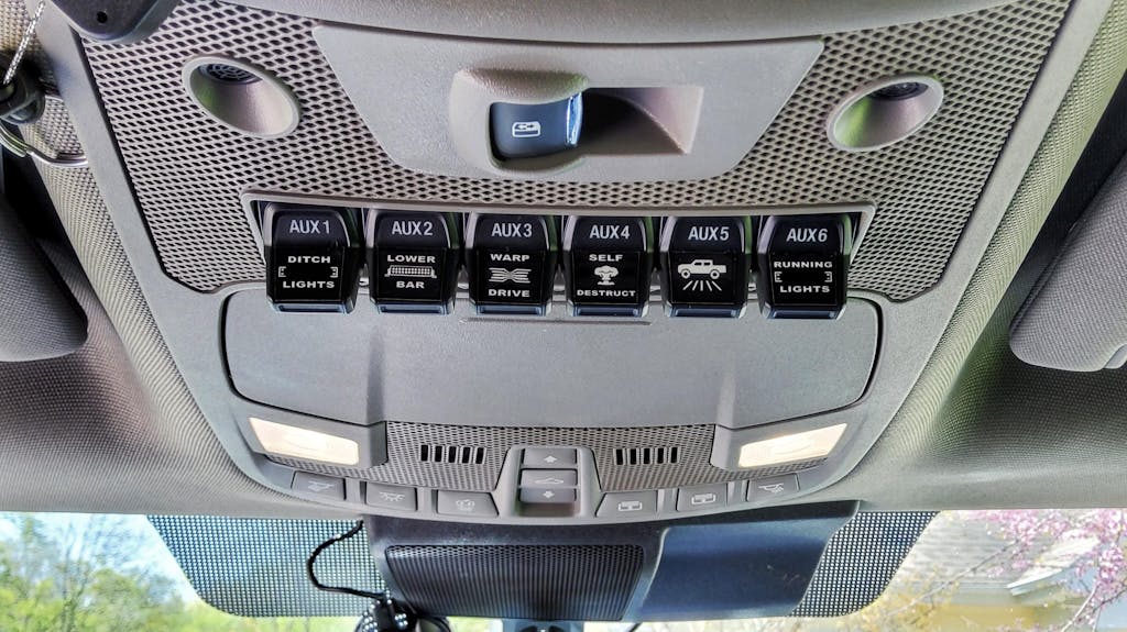 Printed Series Auxiliary Switch Labels (Upfitter) - 2017+ F-150 Raptor ...