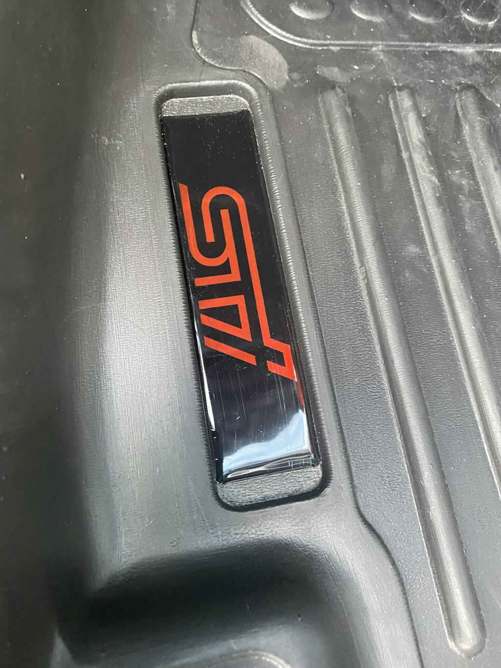 STI Logo Emblems for Weathertech All Weather Floor Mats (Pair) | StickerFab