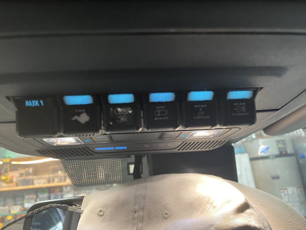 Printed Series Auxiliary Switch Labels (Upfitter) - 2021+ Bronco / F-1 ...