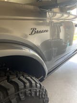 Ford Bronco Cursive Script Metal Emblems (Modified) - 2021+ Bronco ...