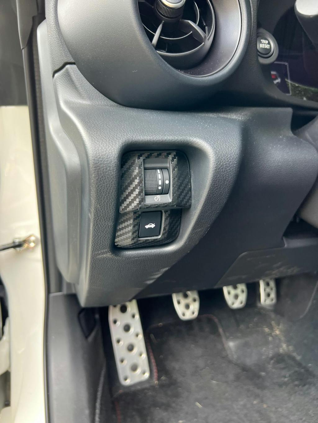 Dimmer and Trunk Switch Trim 3D Carbon Overlays - 2022+ BRZ / GR86 ...