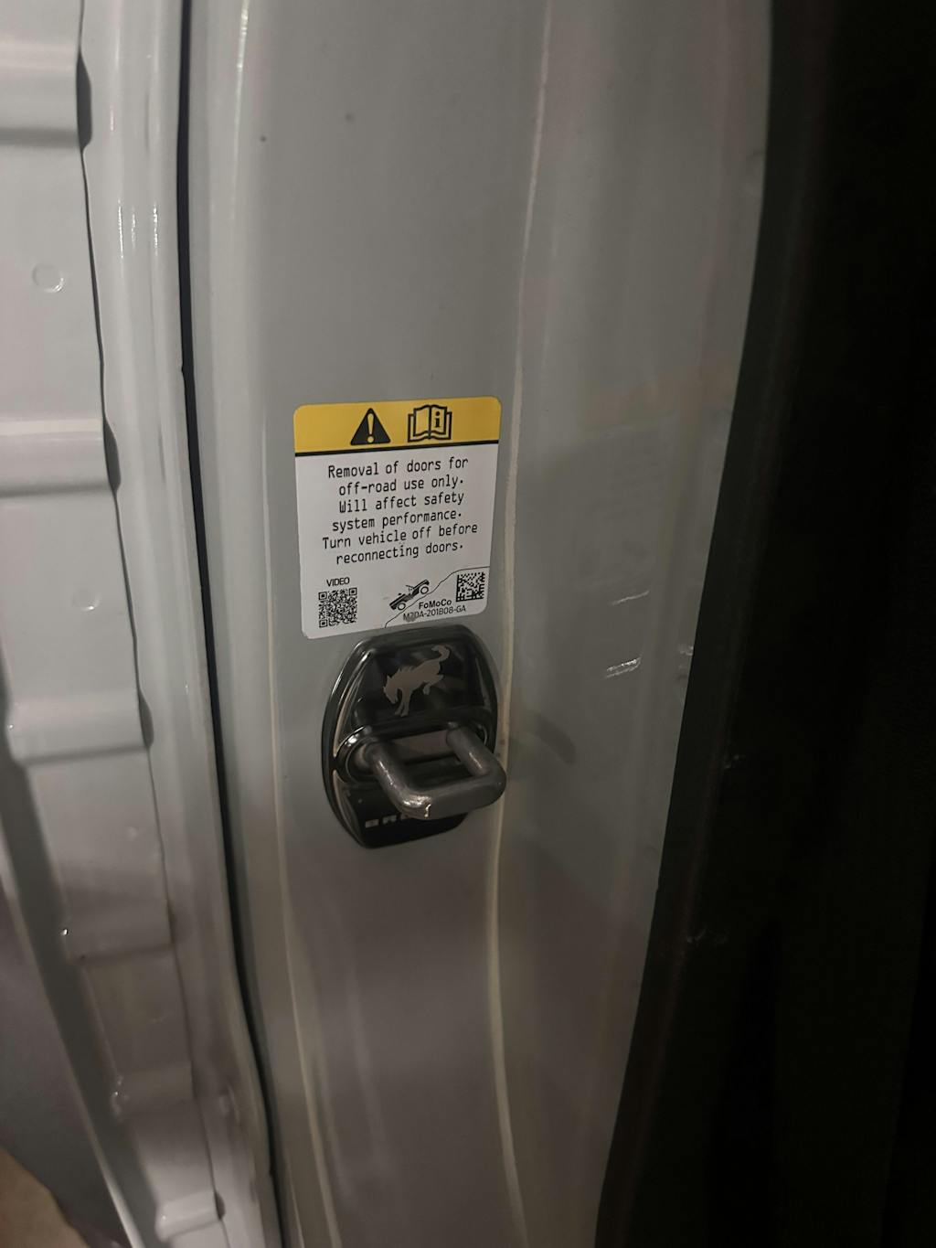 Door Jamb Sticker Cover Up Kit (Printed Series) - 2021-2023 Bronco ...