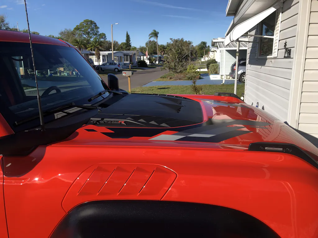 2022+ Bronco Raptor R Inlay for Hood Emblems | StickerFab