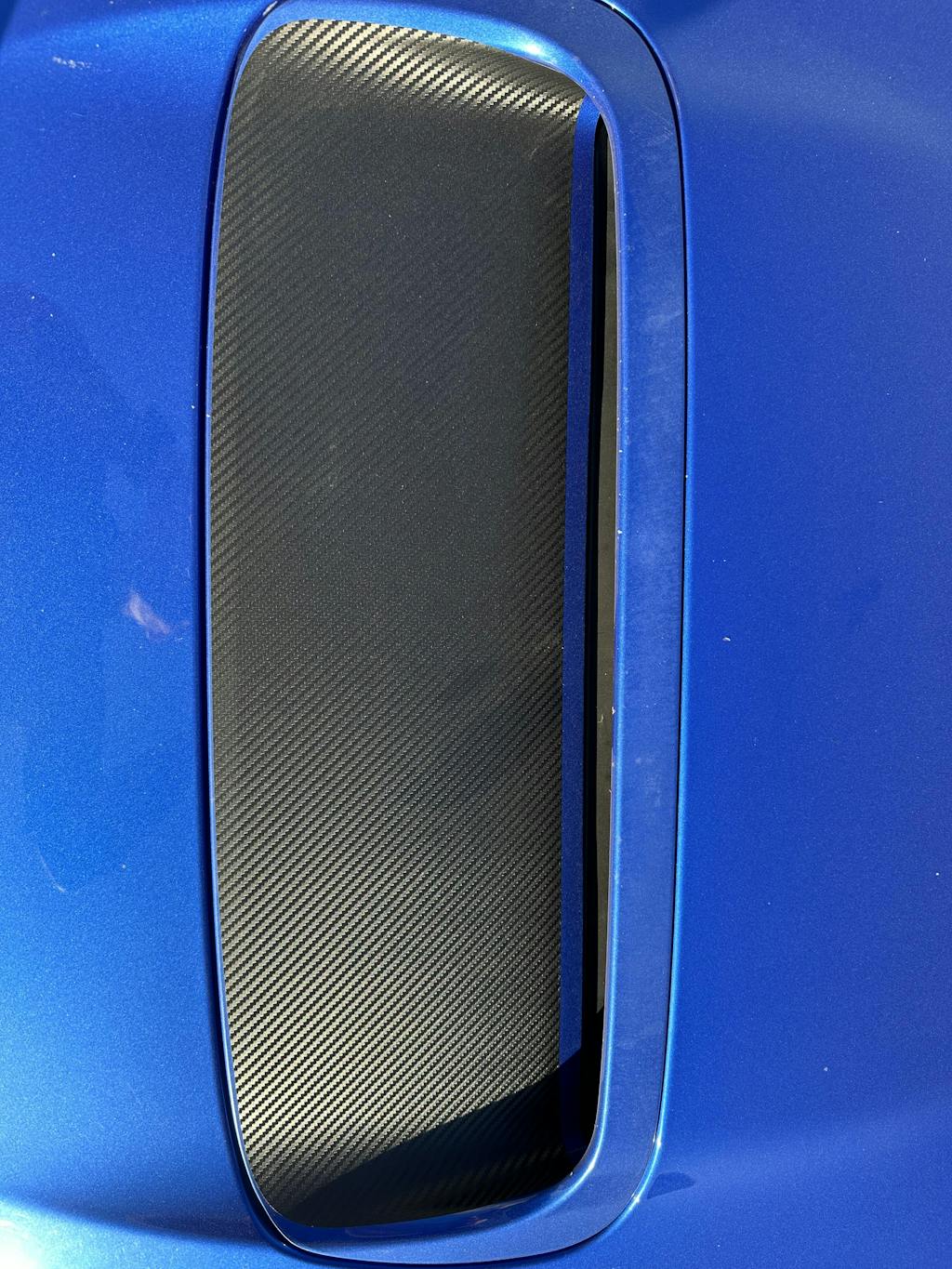 3D Carbon Hood Scoop Overlay for 2015-2021 Subaru WRX / STI | StickerFab