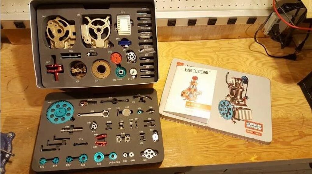 Car Engine Model All-metal Craftsmen Mini Single-cylinder High ...