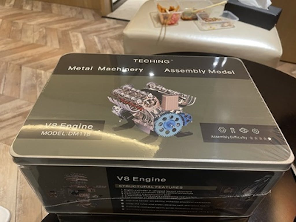 Teching V8 Mechanical Metal Assembly DIY Car Engine Model Kit 500+Pcs ...