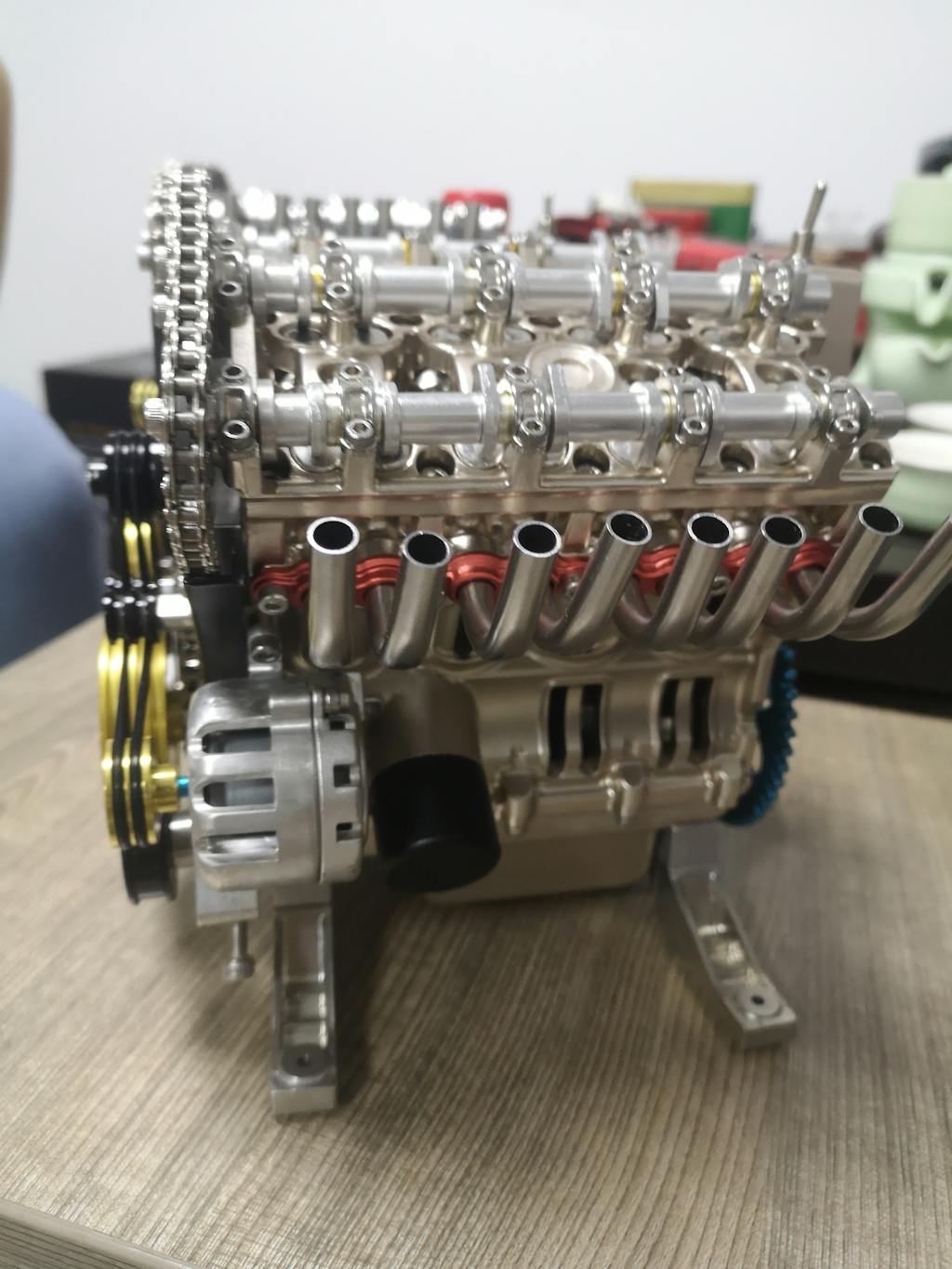 Teching V8 Mechanical Metal Assembly DIY Car Engine Model Kit 500+Pcs ...