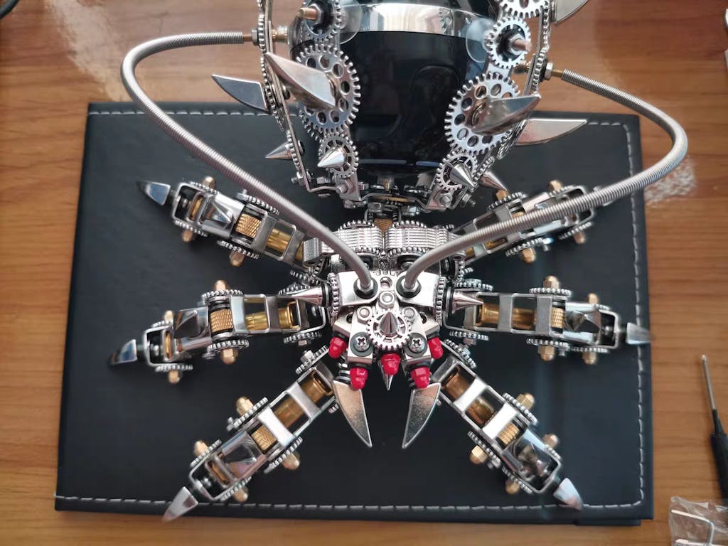 3D Metal Mechanical Spider Assembly DIY Model Kit with Bluetooth ...