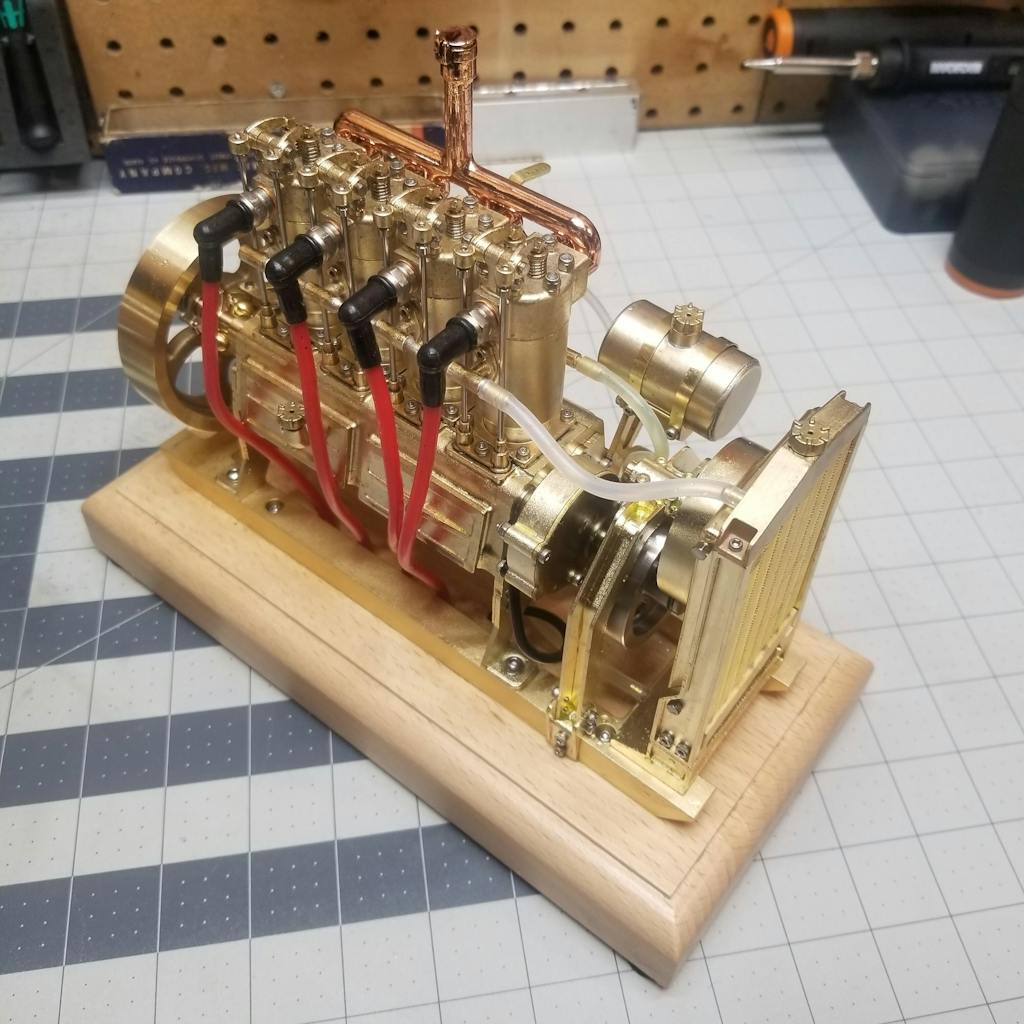 Holt H75 Tractor Engine Gas 12cc Four-cylinder OHV Engine Scale Model ...