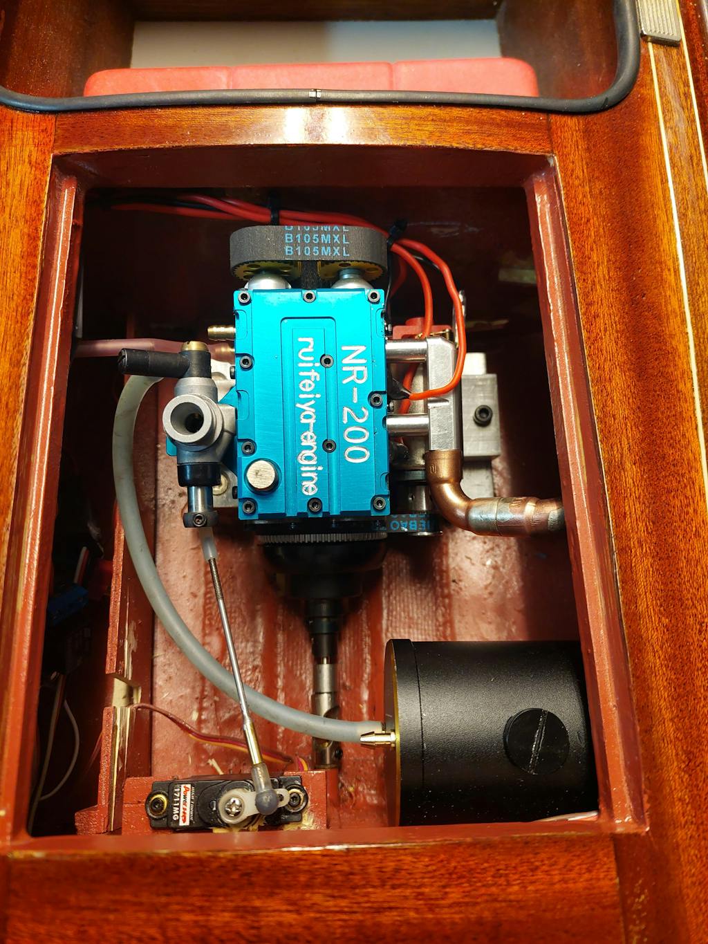 NR200 8.6cc 2 Cylinder In-line Four-stroke Nitro Engine Motor Water ...