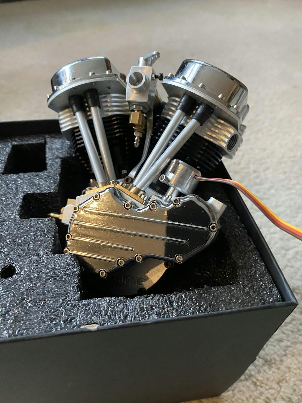 CISON FG-VT9 9cc V-twin V2 Engine Four-stroke Air-cooled Motorcycle RC ...