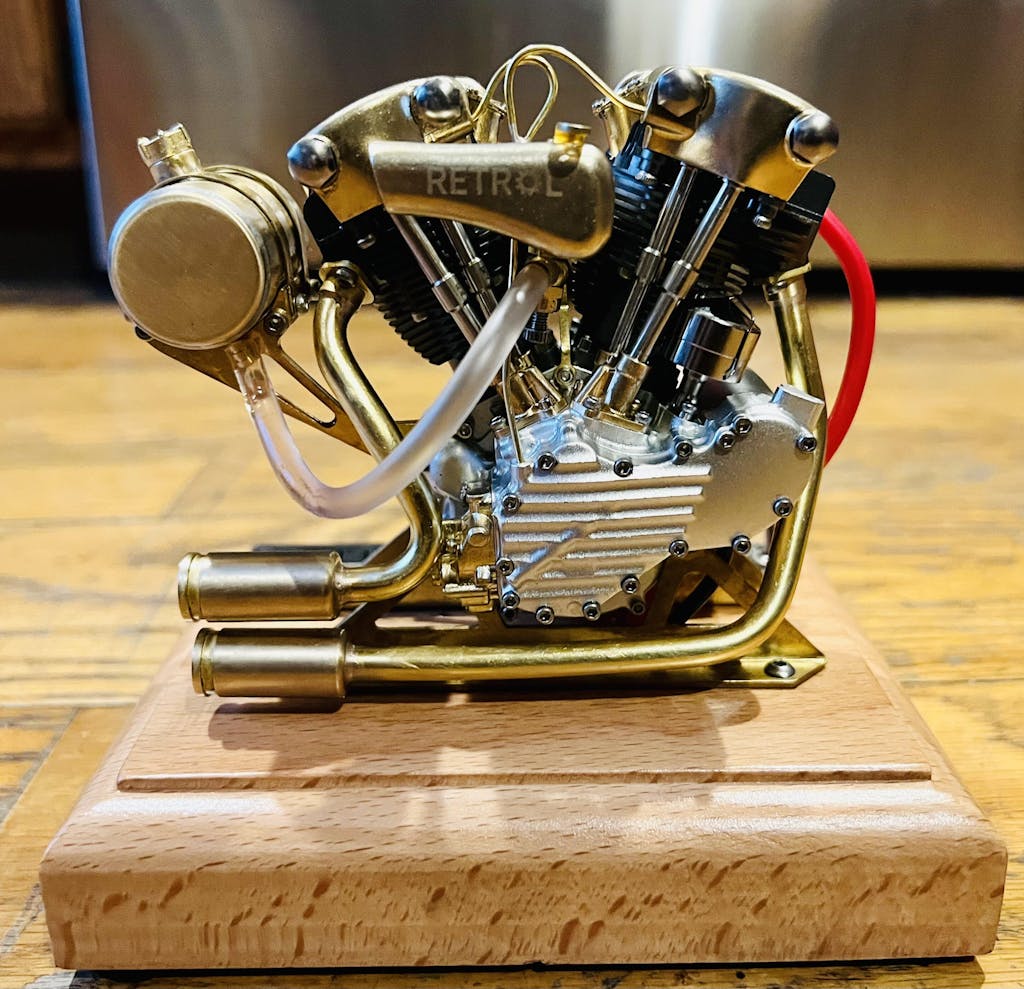 RETROL R29 4.2CC Miniature V-Twin Engine Motor OHV for Mini Chopper ...