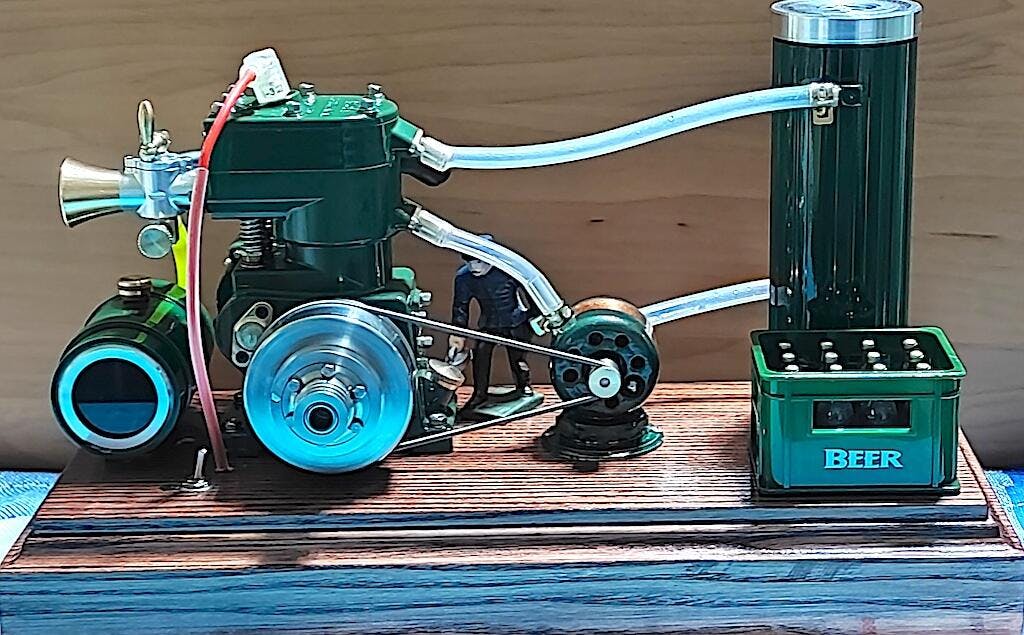 ENJOMOR 10cc Whippet Flathead Water-cooled Gasoline Engine - Stirlingkit