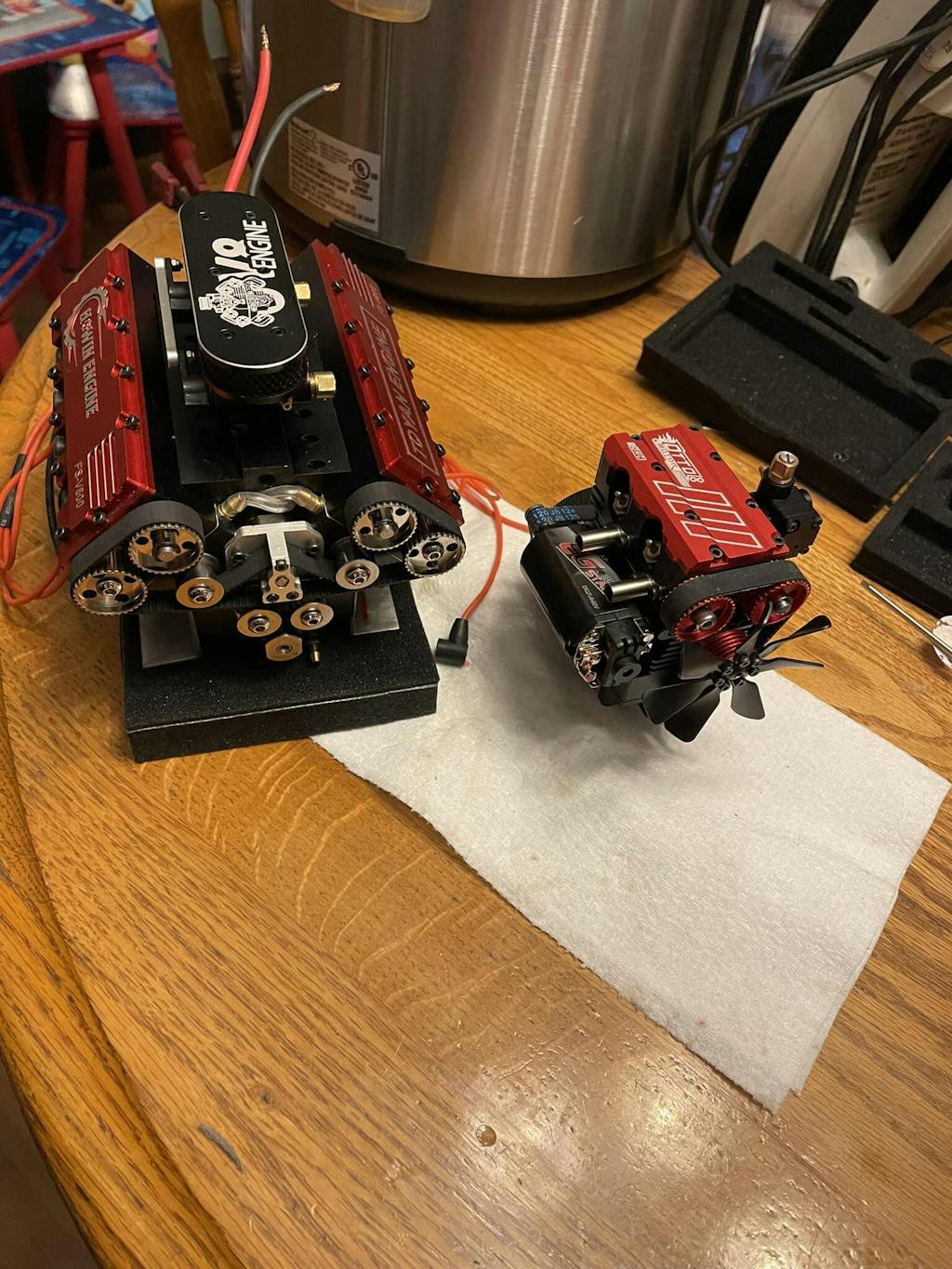 SEMTO ENGINE ST-NF2 DIY Build a Nitro 4 Stroke 2 Cylinder Engine Kit ...