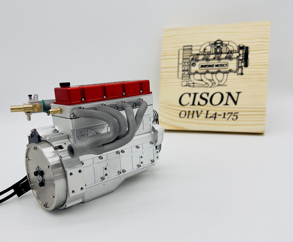 CISON L4-175 17.5cc Miniature OHV Four-cylinder Four-Stroke Engine Kits ...
