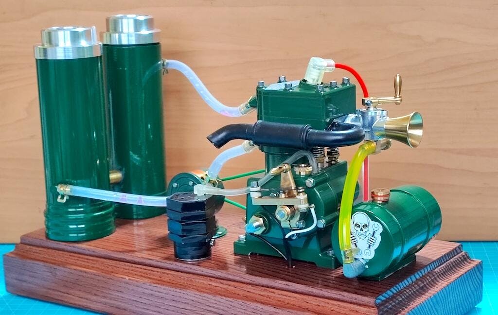 ENJOMOR 10cc Whippet Flathead Water-cooled Gasoline Engine - Stirlingkit