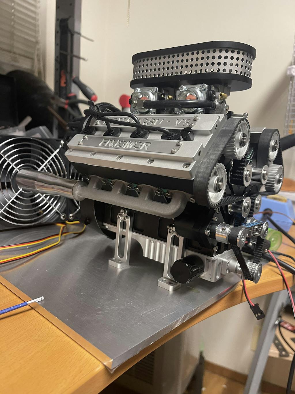 ENJOMOR V8 78CC GS-V8 Working Scale Model Engine Gas DOHC 4 Stroke ...