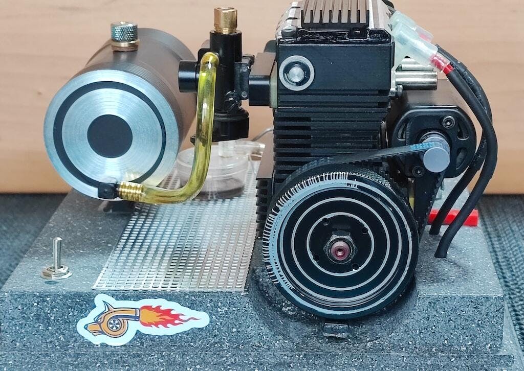 SEMTO ENGINE ST-NF2 DIY Build a Nitro 4 Stroke 2 Cylinder Engine Kit ...