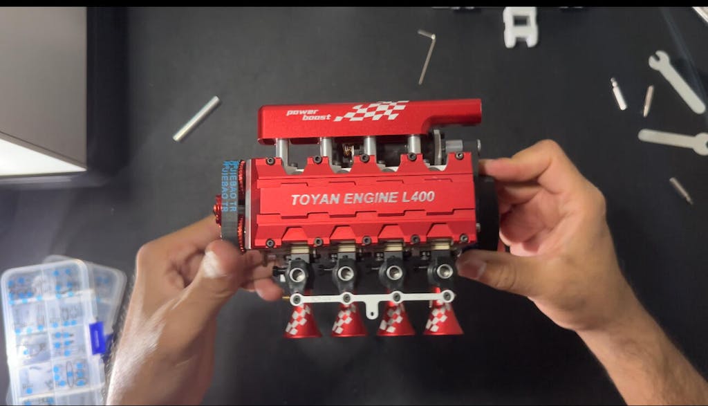 TOYAN FS-L400 14cc Inline 4 Cylinder 4 Stroke Water-cooled Assembly ...