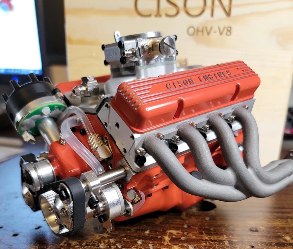 CISON Gasoline OHV V8 Small-block Engine Model Kits 4-Stroke 44cc Water ...