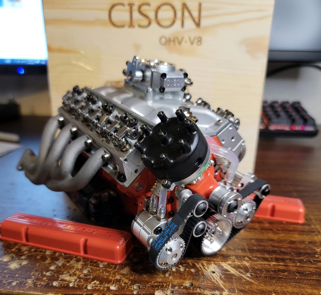 CISON Gasoline OHV V8 Small-block Engine Model Kits 4-Stroke 44cc Water ...