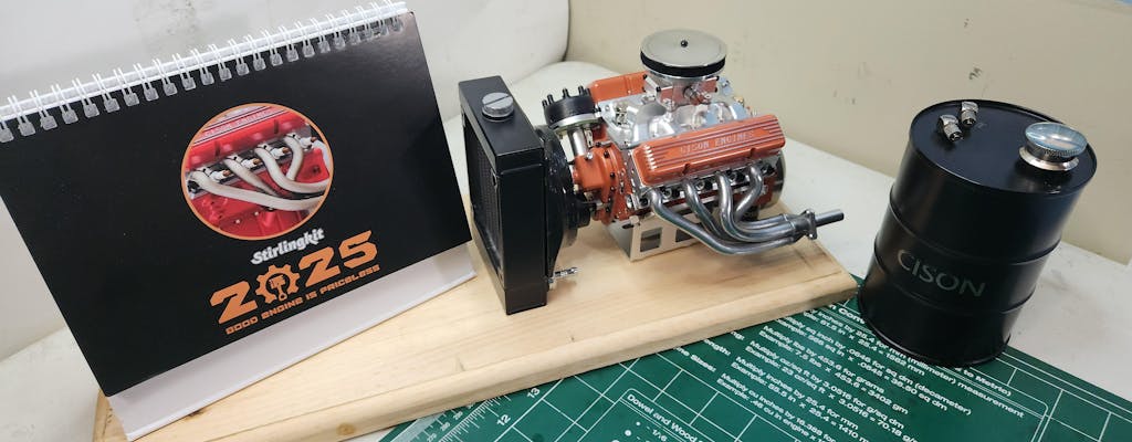 CISON Gasoline OHV V8 Small-block Engine Model Kits 4-Stroke 44cc Water ...