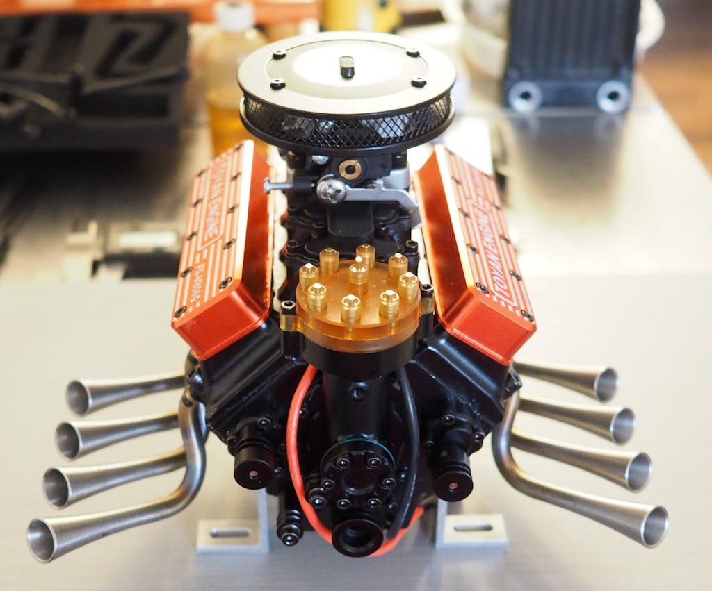 TOYAN FS-V800WGPC 1/10 Mini V8 Engine Model Building kits Run on Gas ...