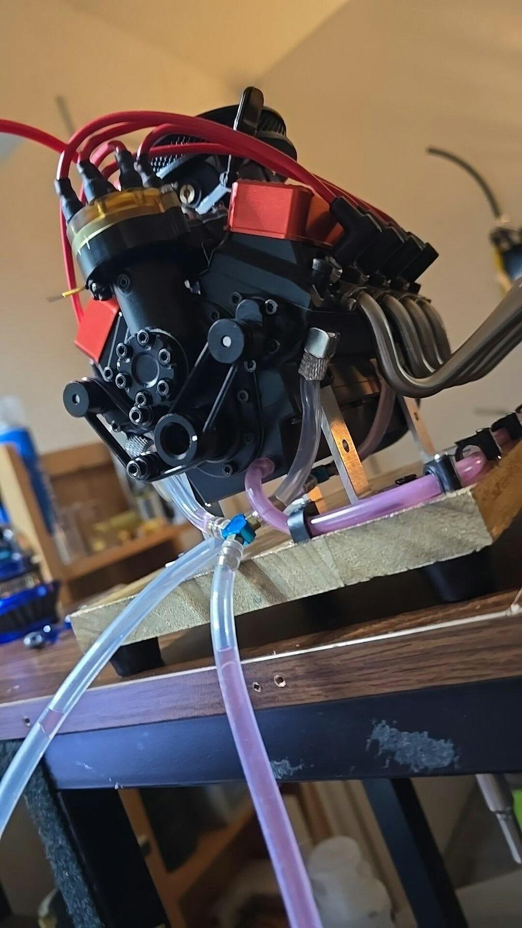 TOYAN FS-V800WGPC 1/10 Mini V8 Engine Model Building kits Run on Gas ...