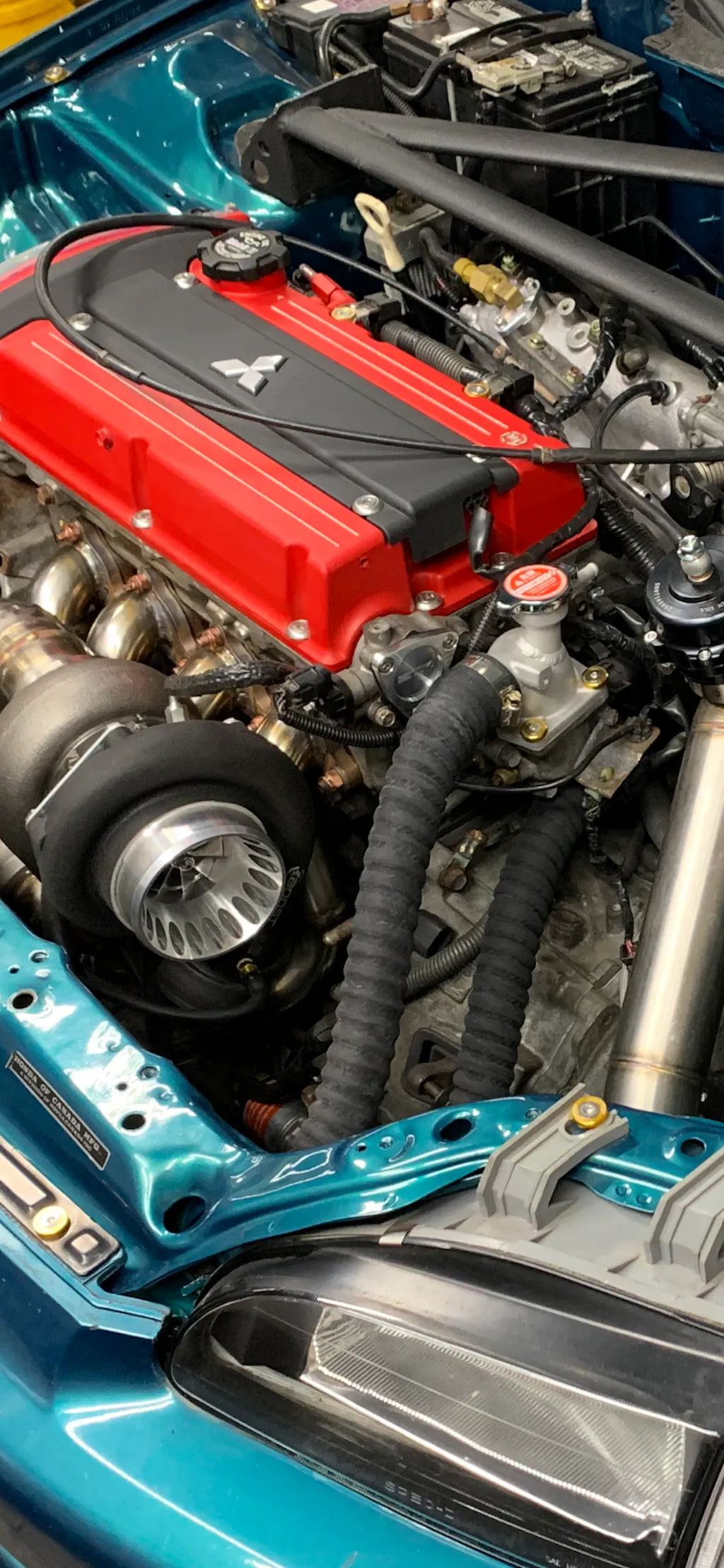 STM Evo 6/7/8/9 Water Necks for Radiator Cap Relocation