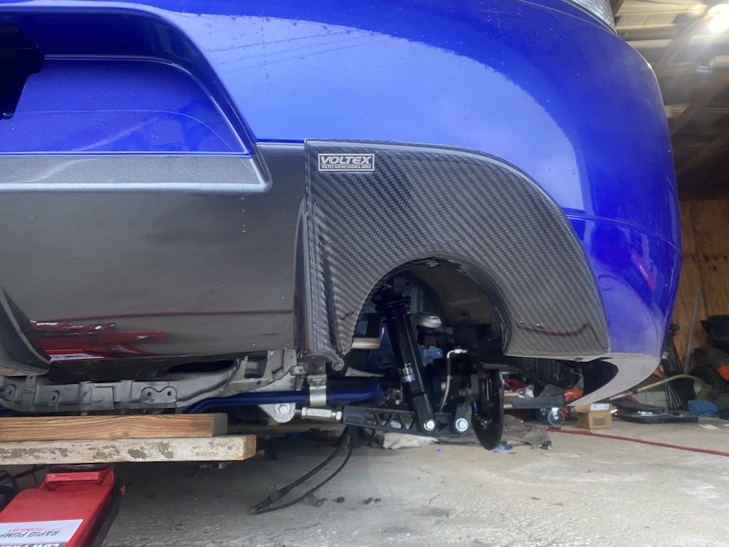 Voltex Carbon Fiber Exhaust Shield for JDM Evo 9 Bumper (VL-ER-2)