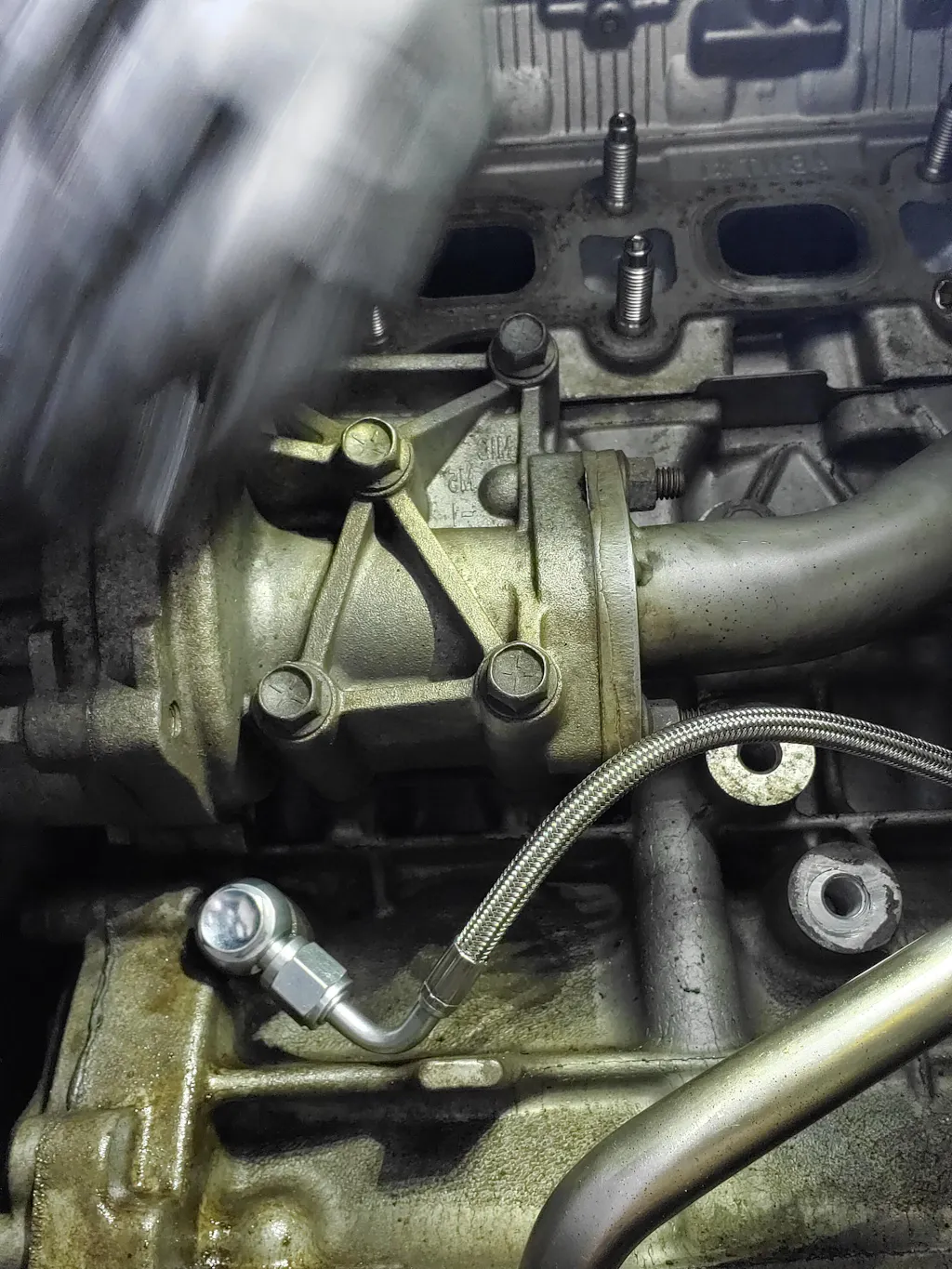 STM Evo X Oil Feed Line Kit for Stock Turbo