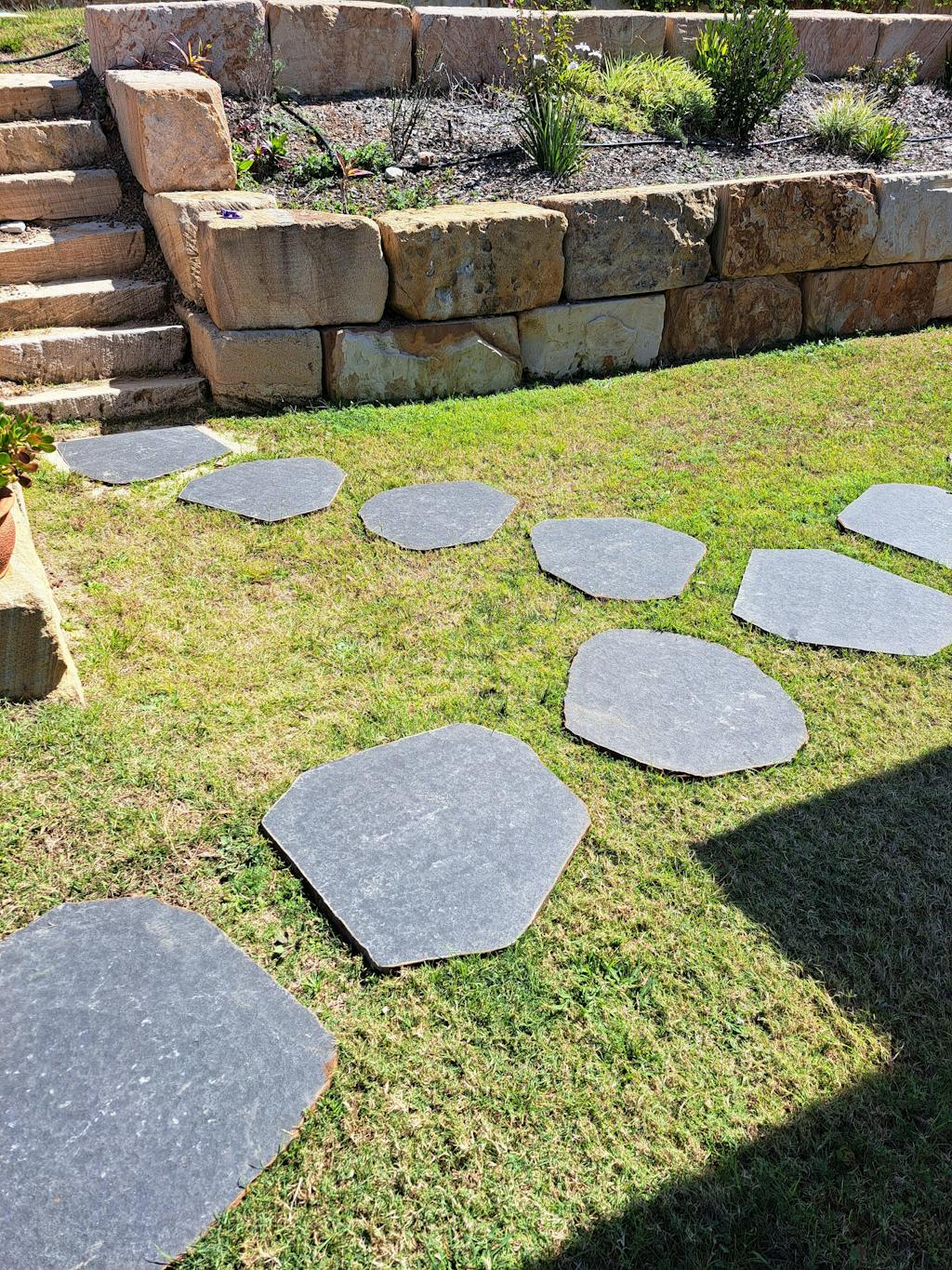 Bluestone Sawn Random Shape Stepping Stone – Stone and Rock