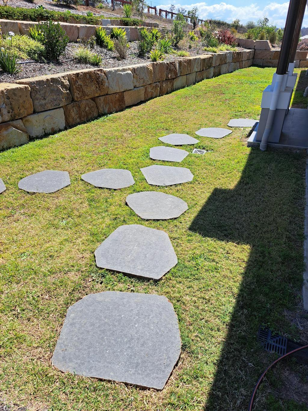 Bluestone Sawn Random Shape Stepping Stone – Stone and Rock