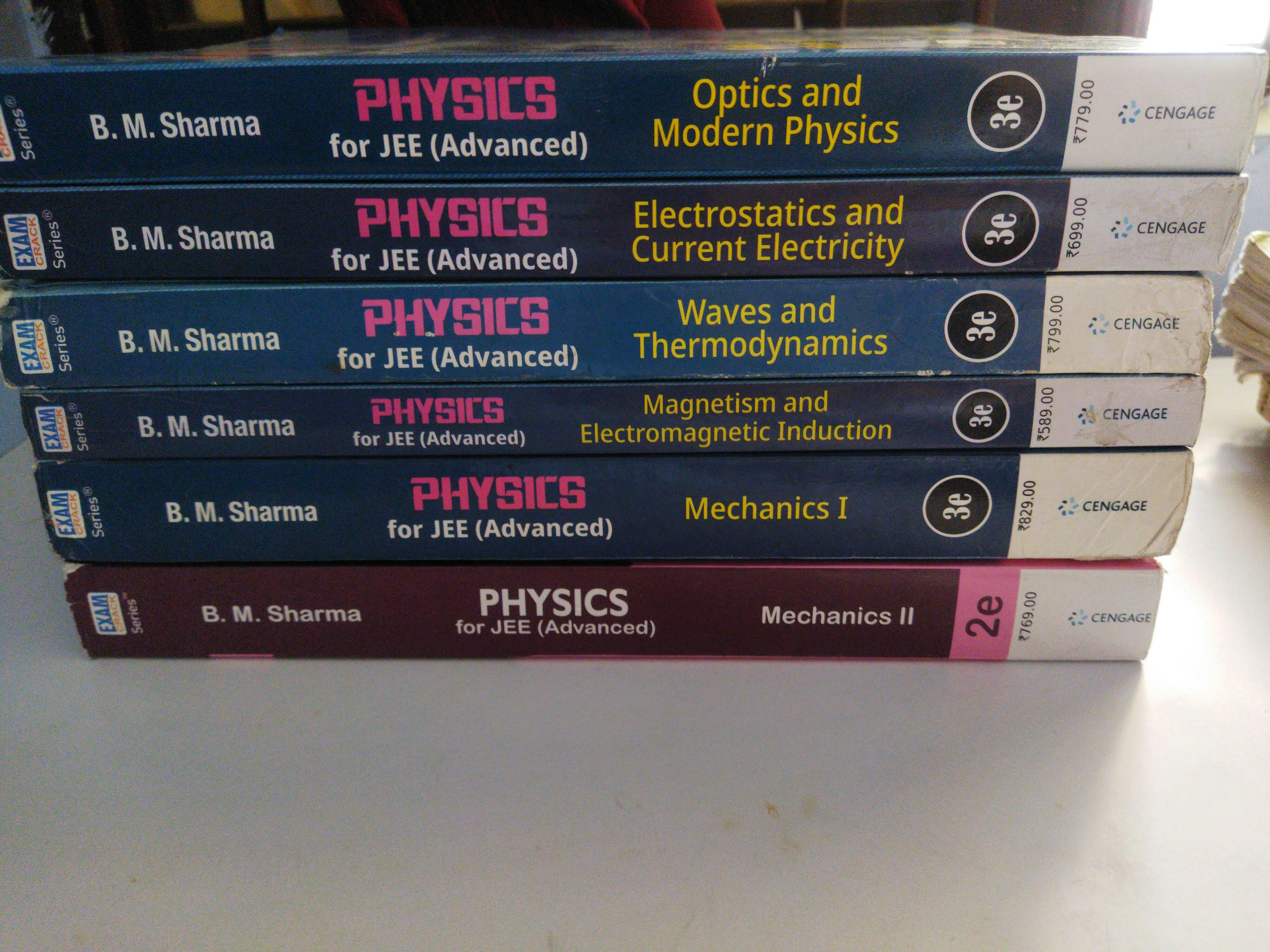 Cengage JEE Advanced Physics by BM Sharma | Set of 6 Books (Like New ...