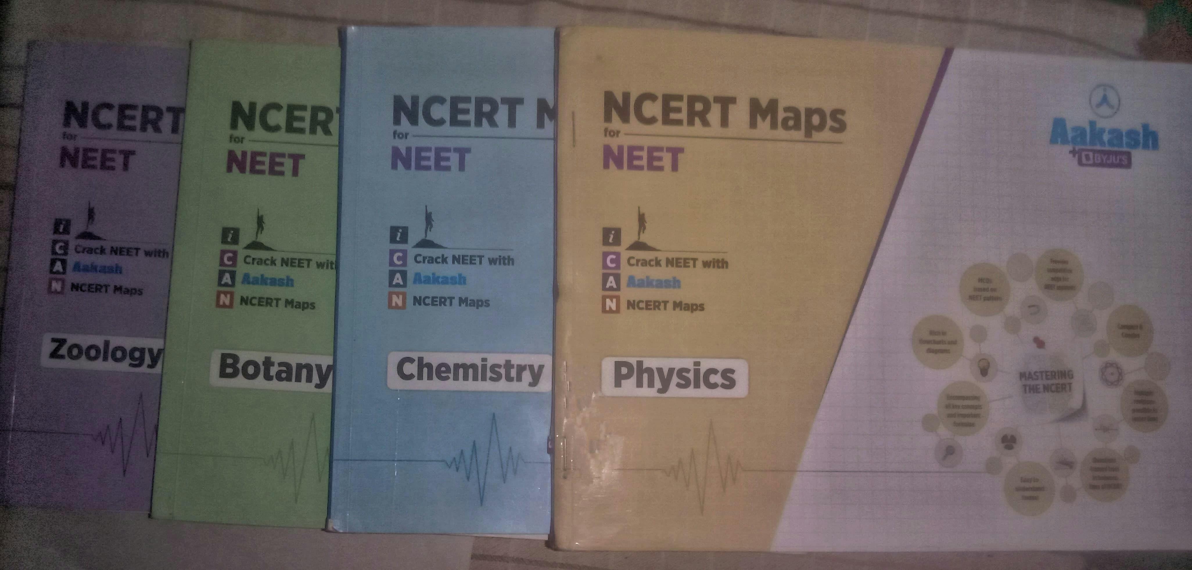 AAKASH [2024 Ed] NCERT Maps for NEET | Set of 4 books Combo – Study ...